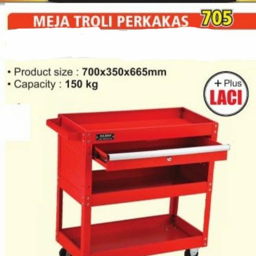 Jual Meja Troli Perkakas Plus Laci Kap. 150 Kg - ALDO (meja troli ...