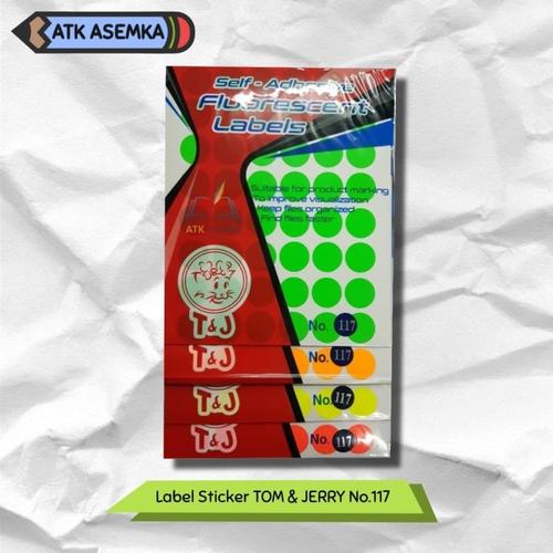 Jual Label Sticker TOM & JERRY No.114 Tom&Jerry Sticker Stiker - Merah ...