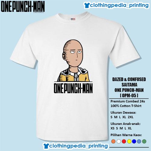 Jual Kaos Baju Keluarga Dazed Confused Saitama One Punch Man OPM-05 T ...
