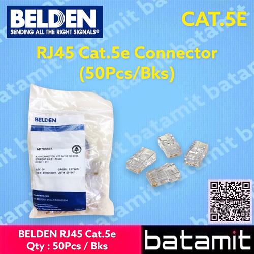 Jual BELDEN Jack Connector Konektor RJ45 Cat.5e isi 50Pcs/Bks BELDEN ...