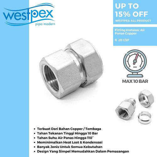 Jual Socket Wespex S 20 - 1/2 F (Sock Drat Dalam) (Fitting Pipa Pex ...