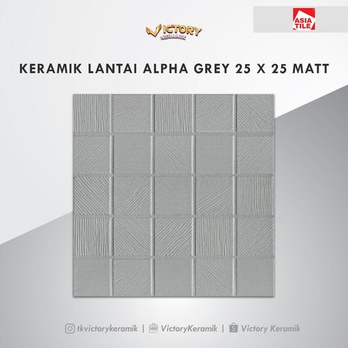 Jual KERAMIK LANTAI ASIA TILE ALPHA GREY 25 X 25 MATT - Kab. Bandung ...