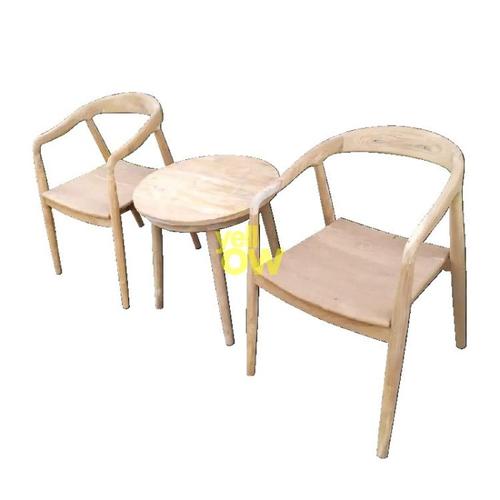 Jual Kursi Cafe Minimalis Jati dan Meja Bundar Bangku Teras Taman Villa ...