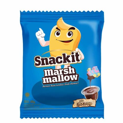 Jual Snackit Marshmallow with Choco Dip Permen Busa Lembut 30 gram ...