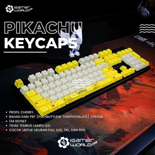 Jual Keycaps Pokemon Pikachu PBT Dyesub for Mechanical Keyboard - Kota ...