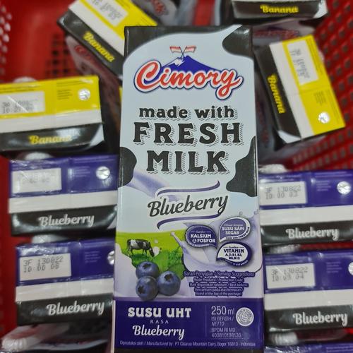 Jual cimory uht fresh milk blueberry 250ml susu rasa - Kota Medan ...