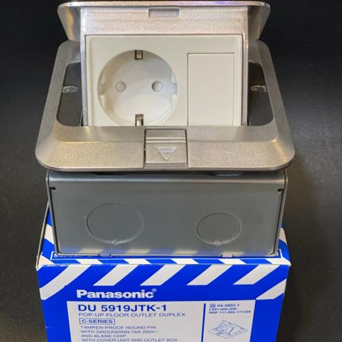 Jual stop kontak lantai panasonic arde telpon data cat5 cat6 tv ...