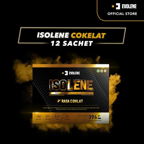 Jual ISOLENE WHEY ISOLATE PROTEIN EVOLENE 396 GR 12 SACHET - COKLAT ...
