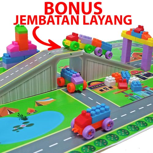 Promo Playmap Building Block Anak Mainan Balok Susun - Kab. Bekasi ...