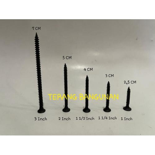 Jual SCRUP GYPSUM/GRC 6 X 1 1/2 INCH /4 CM (KEMASAN EKONOMIS) - Kab ...