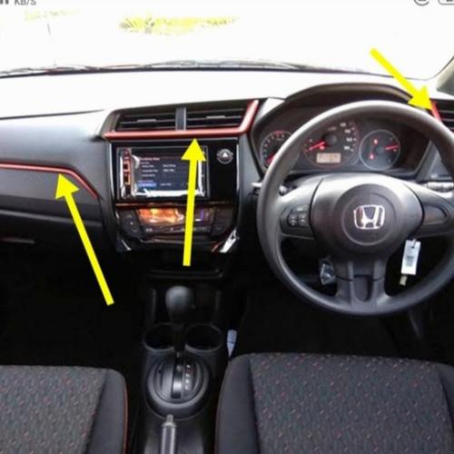 Jual garnish list kisi kisi ac dashboard honda brio mobilio set 3 ...