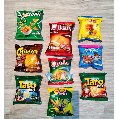 Jual Chitato, Jetz, Cheetos, Chiki Balls, Lays, Qtela, Taro, Maxicorn ...
