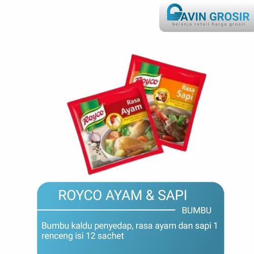 Jual Royco Kaldu Bumbu Penyedap Rasa Ayam dan Sapi - Sapi - Kab ...