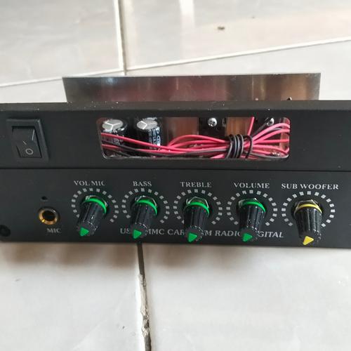 Jual Kit Ampli Speaker Aktif Mono plus lubang untuk Modul Mp3 Mp4 Hitam ...