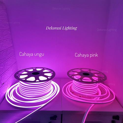 Jual lampu strip led flexible 2835 lampu selang merah biru hijau pink ...
