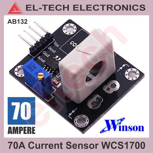Jual Current Sensor Pengukur Arus Hall Effect WCS1700 70A - Kota ...