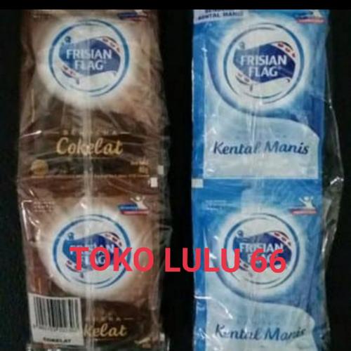 Jual Susu SKM bendera Frisianflag Sachet Putih/Cokelat 1rcng isi 6pc ...