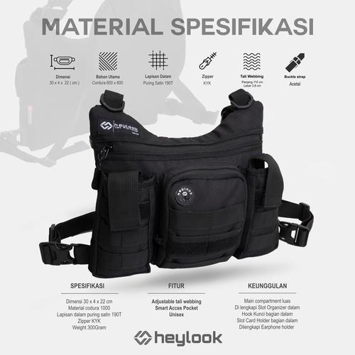 Jual Tas Dada Chest Bag Rig Bag Waist Bag Dada Tas Tactical Army ...