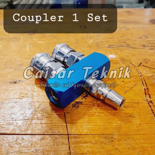 Jual Coupler 2 Cabang HPC 1 Set | SML-2 | PM 20 HPC | Coupler Kompresor ...