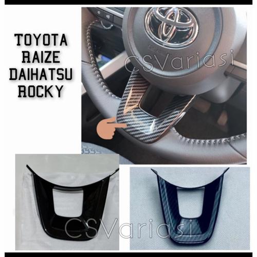 Jual Panel Stir Setir Steering Cover Raize Rocky 2021 Hitam Carbon ...