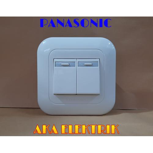 Jual SAKLAR SERI KECIL PANASONIC WIDE SERIES PUTIH WEJ78029W+WEJ5531W ...