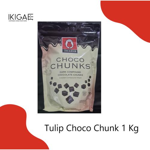 Jual TULIP DARK COMPOUND CHOCO CHUNKS / CHOCO CHIPS 1 KG - CHOCO CHUNKS ...
