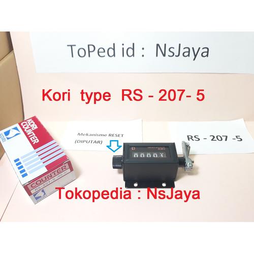 Jual Mechanical Ratchet Counter KORI (SEIKI) RS-207-5 (RS-5) (Japan ...