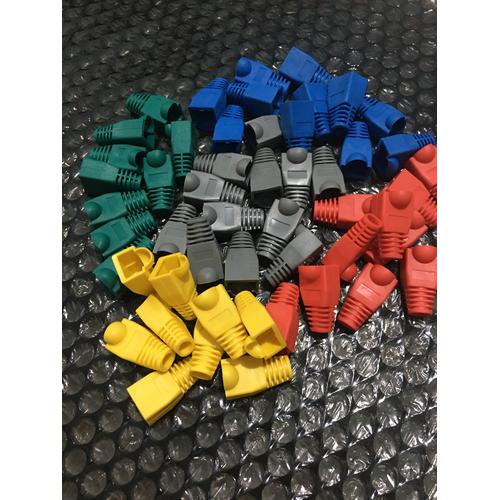 Jual Plug Boot Rj45 Isi 50pc - Karet Konektor UTP - Pelindung Rj45 ISi ...