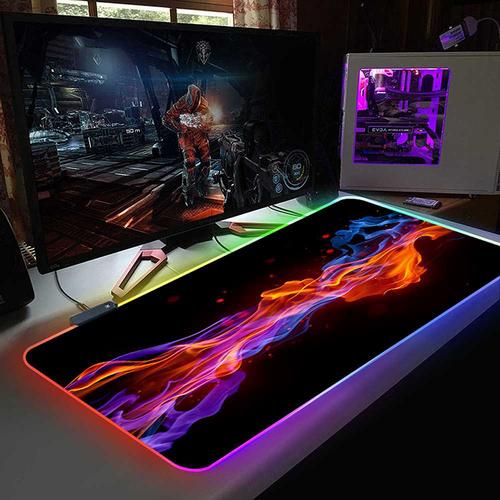 Jual Mouse Pad RGB Gaming Colorful LED XL Large Mousemat - Mousepad ...