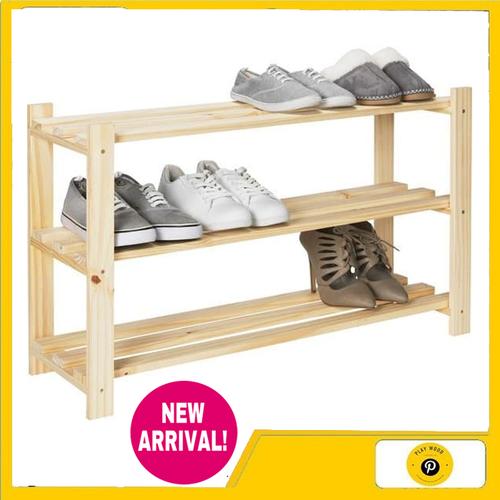 Jual rak sepatu rak sandal rak susun 3 lantai rak bunga rak minimalis ...