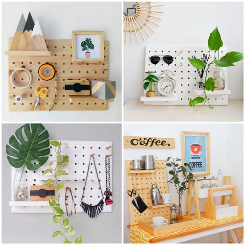 Promo Pegboard /Hiasan dinding/Dekorasi dinding/Papan memo/Gantungan ...