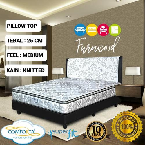 Jual kasur springbed COMFORTA SUPER FIT SILVER 180X200 (sandaran ...