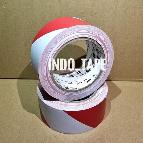 Jual Lakban Lantai Merah Putih Floor Marking Tape KM - Jakarta Pusat - Indo Tape_NEW | Tokopedia