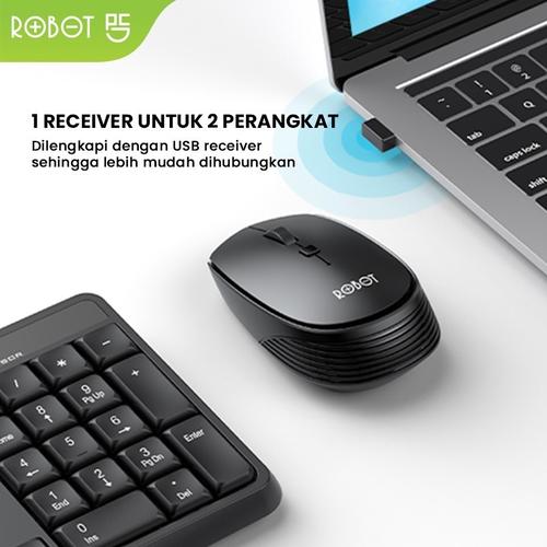 Jual ROBOT KM3100 COMBO KEYBOARD MOUSE WIRELESS MULTIMEDIA SHORTCUTS ...