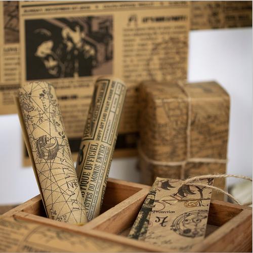 Jual (10pcs) Kertas Retro Background Paper Kuno Vintage Props Foto ...