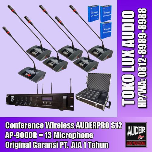 Jual Paket S12 dengan 13 mic conference wireless AUDERPRO AP-9000R ...
