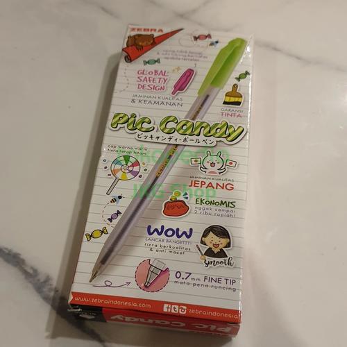 Jual Ballpoint pen pulpen Zebra Pic candy 0.7 tinta hitam - Kota ...