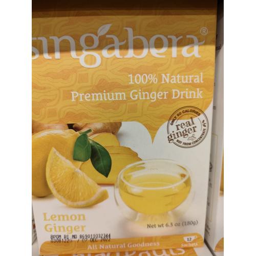 Jual Singabera Premium Ginger Drink - Minuman Jahe Instan - Lemon [BB ...