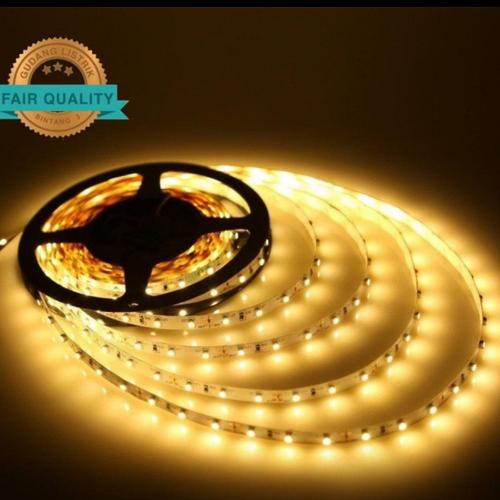 Jual Lampu led strip 3528 ip 33 indor putih / warm white 1rol 5m 5 ...