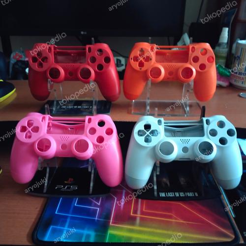 Jual casing stik ps4 new model light bar depan belakang - Merah - Kota ...
