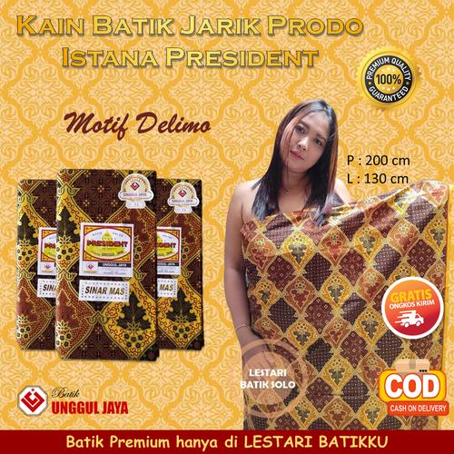 Jual Kain Batik Jarik Jarit Premium Tebal Halus Etnik Solo Motif DELIMO ...