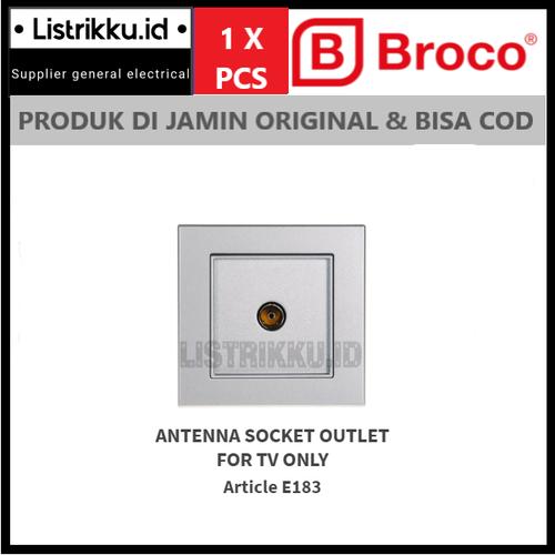 Jual SOCKET ANTENA TV RG6 BROCO PLANO E183 - PUTIH STANDART - Jakarta ...