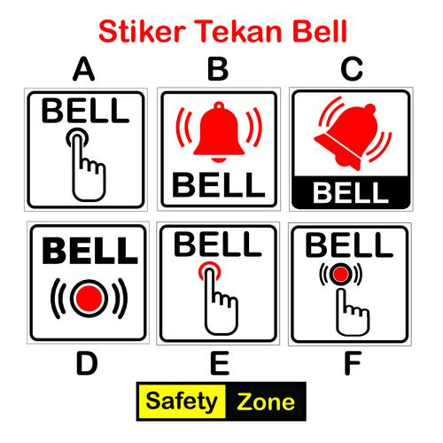 Jual Stiker Tekan Bell 10x10 cm , 15x15 cm , 20x20 cm (Bisa Custom ...