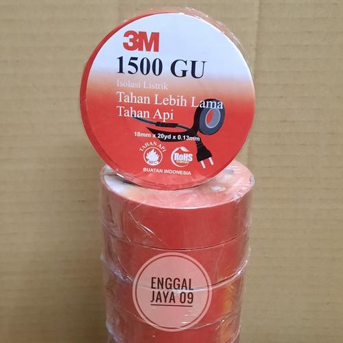 Jual Isolasi Listrik 3M 1500 GU Merah 18mm x 18m x 0,13mm - Jakarta ...