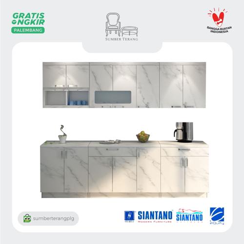 Jual Kitchen Full Set Marble Siantano Modern Minimalis / Lemari Rak ...