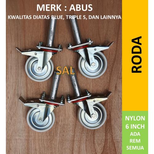 Jual Roda Nylon Scaffolding Steger per SET Rem Semua - Jakarta Barat ...