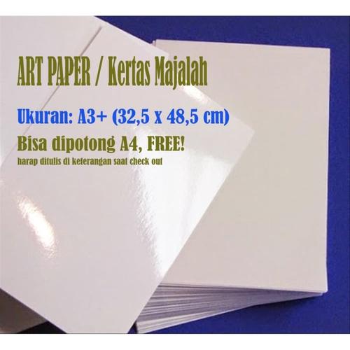 Jual Kertas Art Paper Carton Putih Glossy A3+ 120 grm - GOJEK ONLY ...