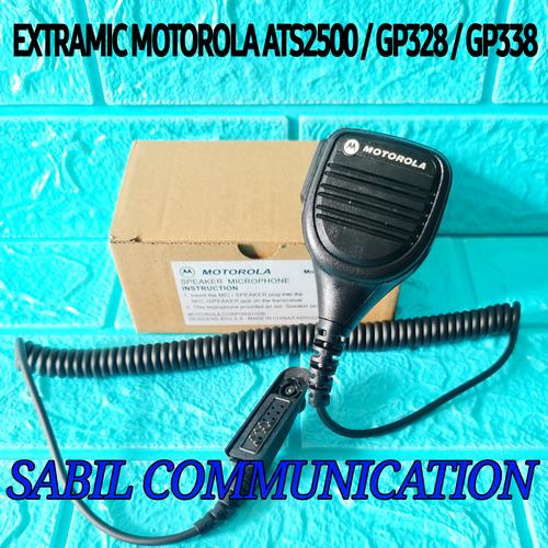 Jual EXTRAMIC HT MOTOROLA GP 338 GP 328 ATS 2500 HAND MIC GP338 ATS2500 ...