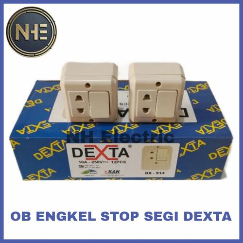 Jual OB Saklar Engkel + Stop Kontak Segi Cream Dexta DX-914 SNI ...