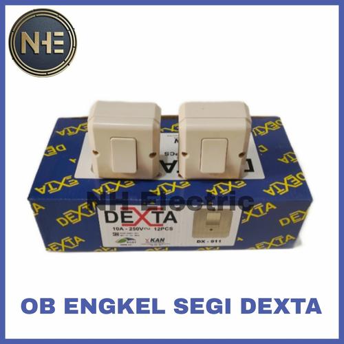 Jual OB Saklar Engkel Segi Dexta DX911 Outbow Saklar Single Cream SNI ...
